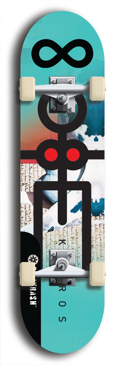 Infinite Halo #2: Limited Edition, Black Logo Skateboard Deck – BellyRash